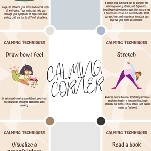 10 Calming Techniques Calm Down Corner Posters Print - Etsy