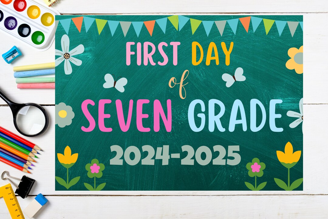 Editable First or Last Day of School Sign Back to School Sign Any Grade ...