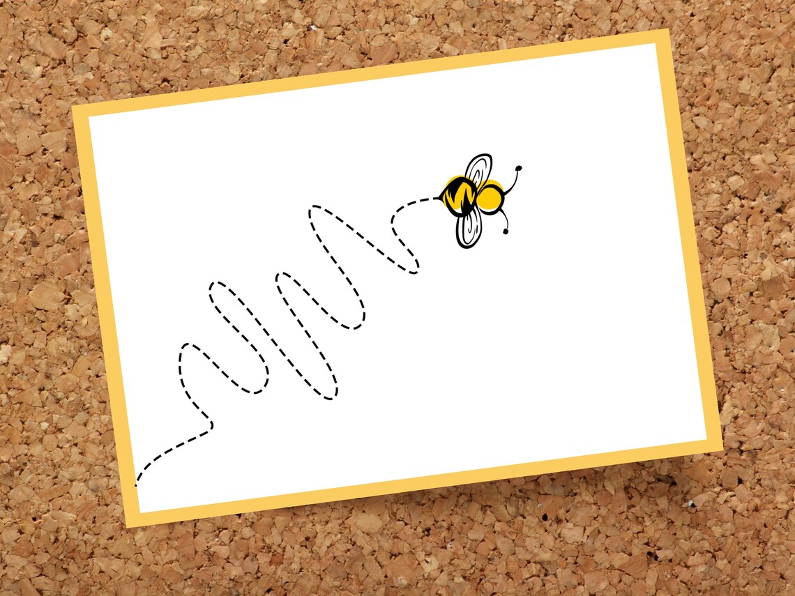 Finger BEE Tracing Calming Cards, Printable Mindfulness Flash Cards ...
