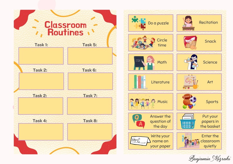 Classroom Routine Cards I Visual Schedule Cards Toddler - Etsy