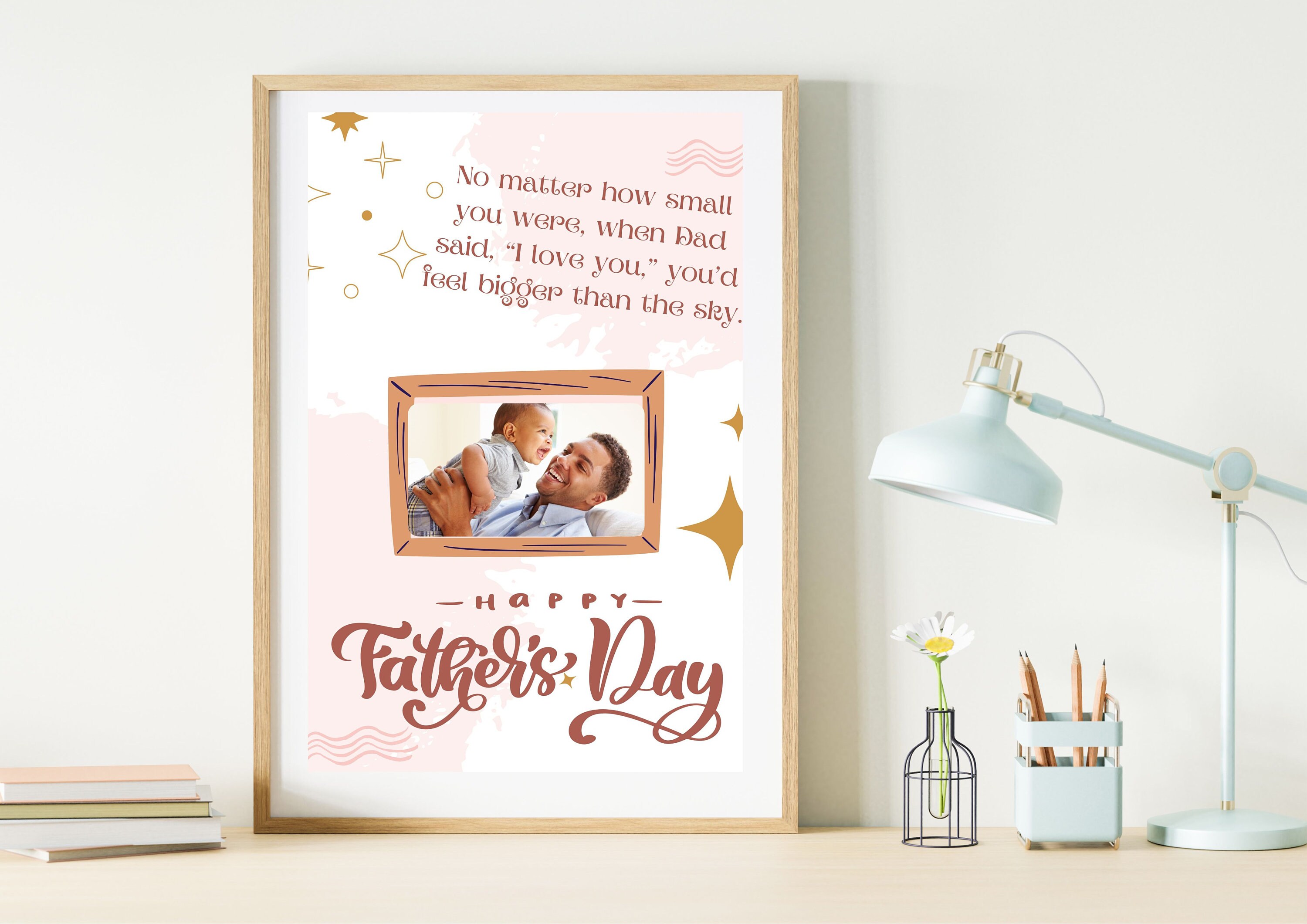 Happy Fathers Day Card, Daddy Scan Photo Card, Daddy to Be Card, Gift ...