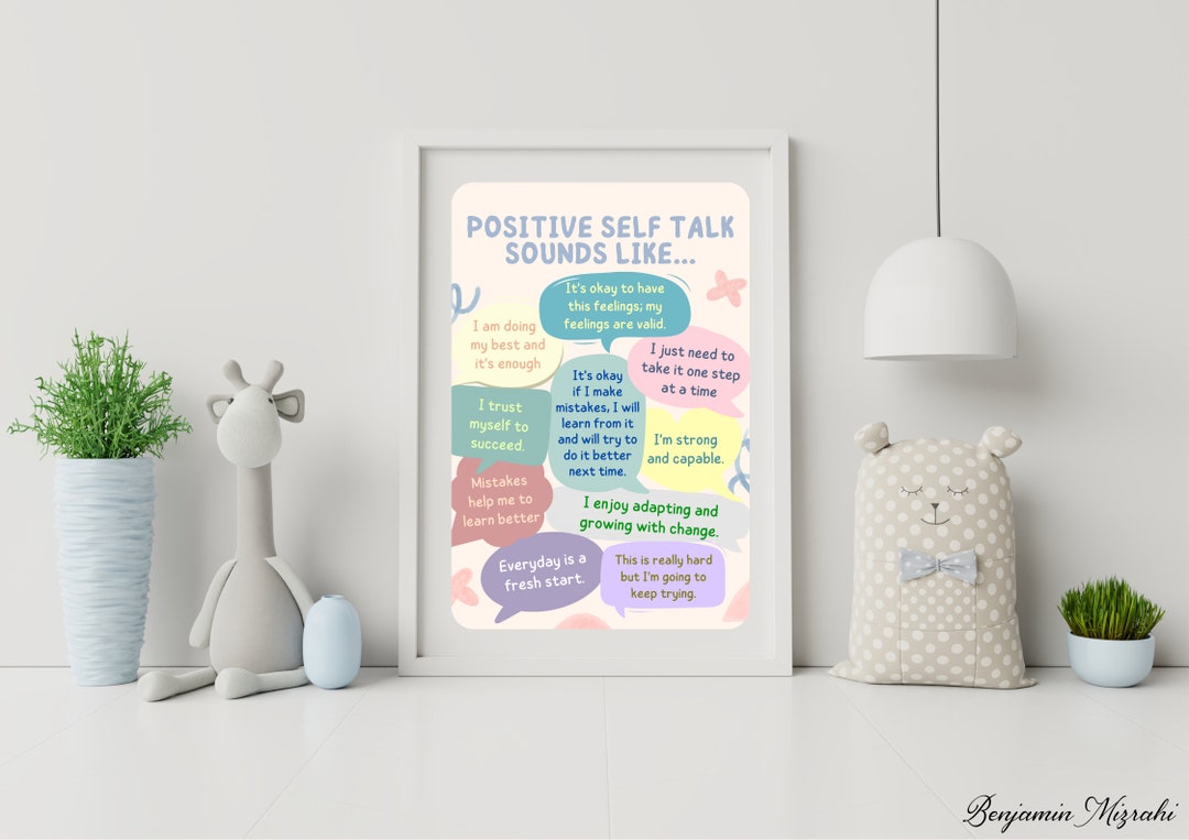 Positive Self Talk Healthy Self-talk, Anxiety, Affirmations, Therapy ...
