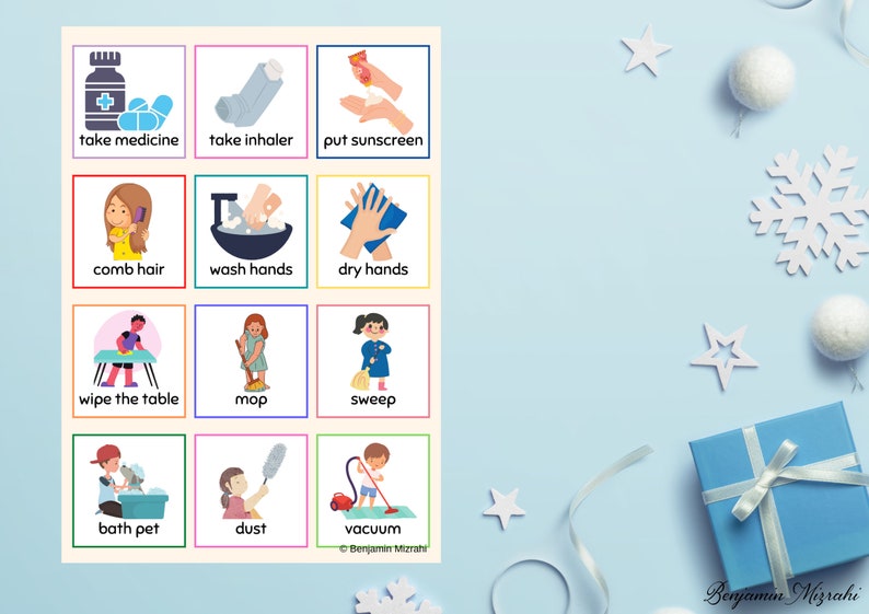 Kids Daily Routine Cards I Visual Schedule Cards Toddler Preschooi ...