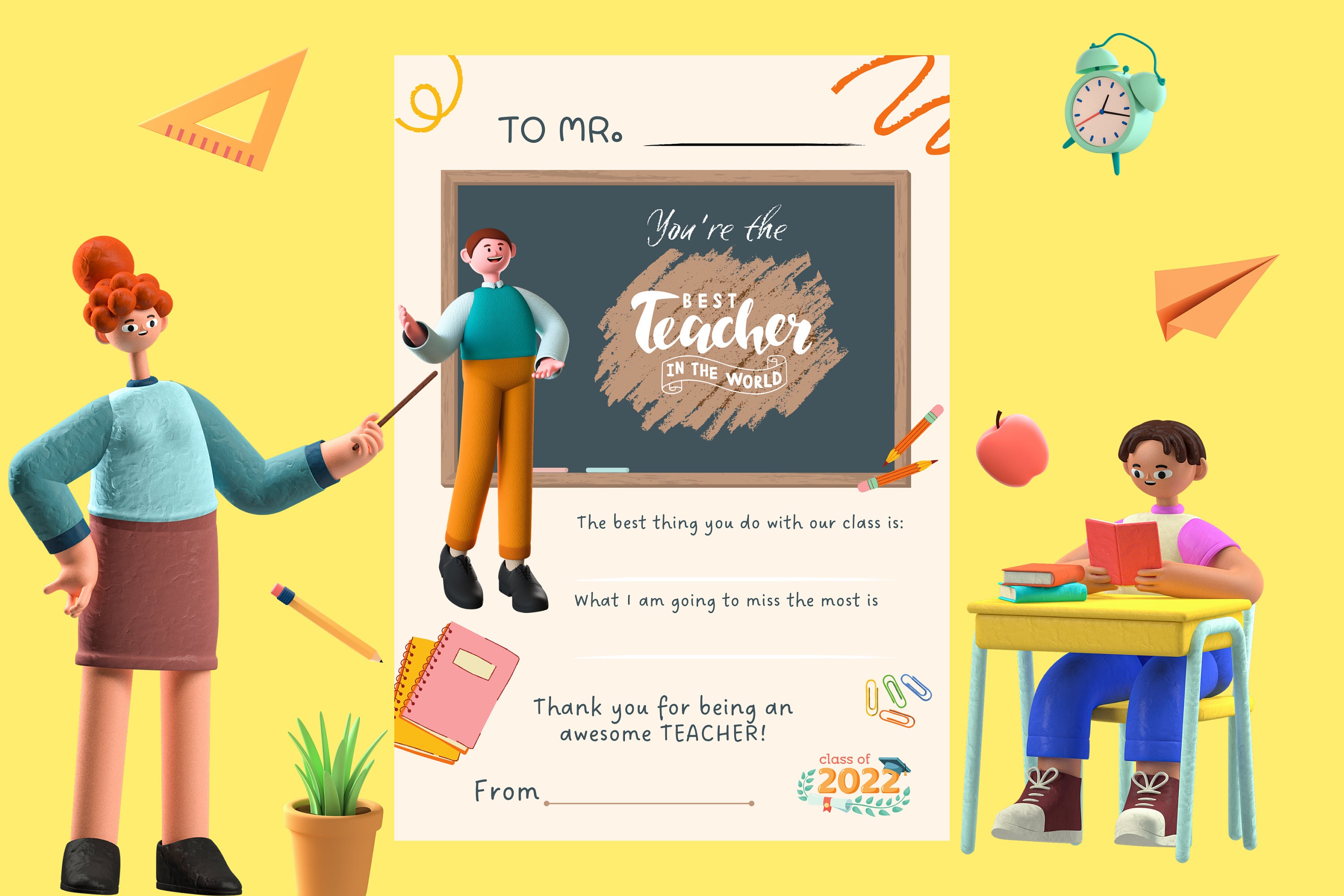 Teacher Appreciation Week Printable, You're the Best Teacher, Printable ...