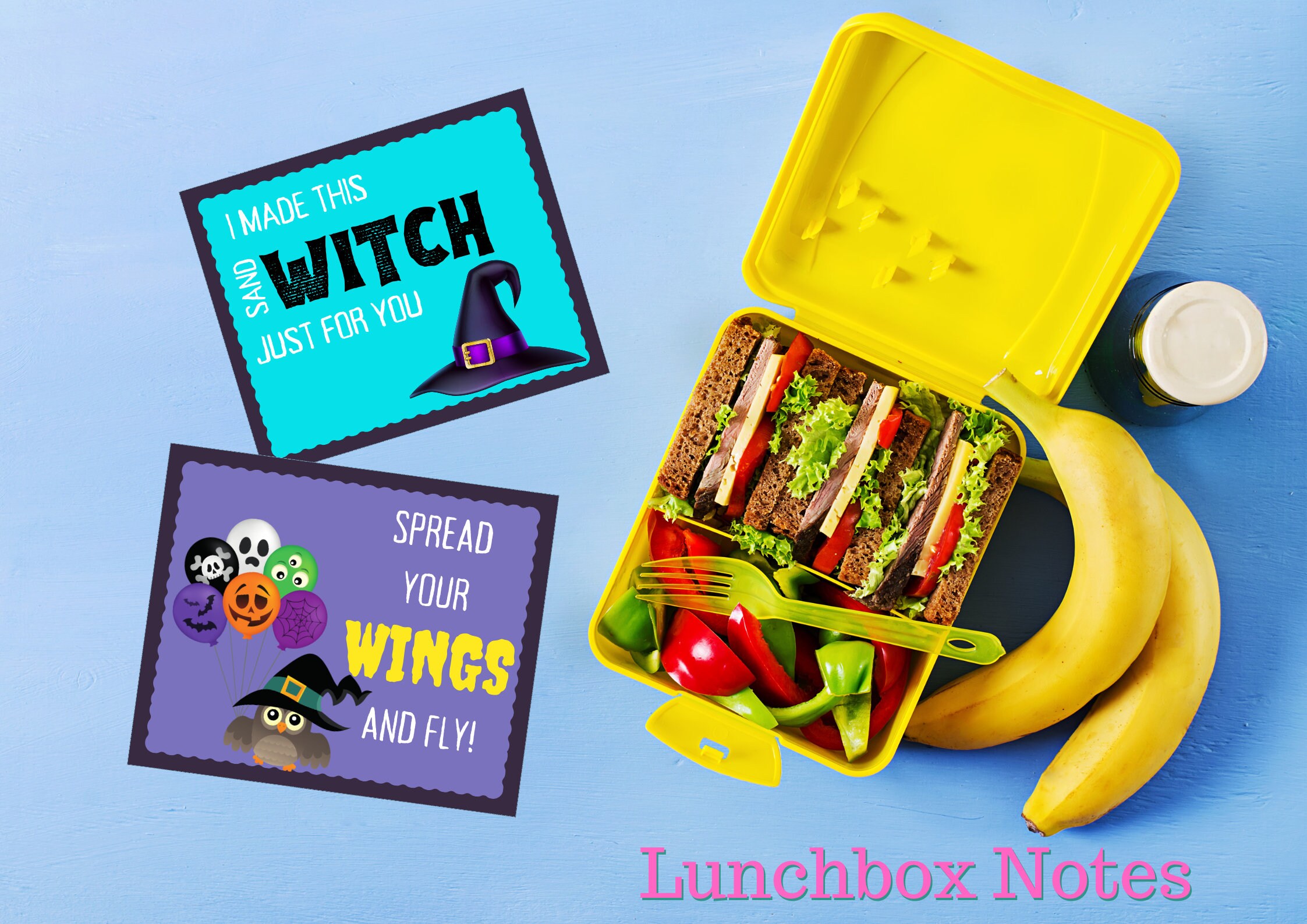 Printable Lunchbox Notes, Halloween Notes, Lunch Notes, Lunch Box Jokes ...