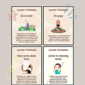 10 Calming Techniques Calm Down Corner Posters Print - Etsy