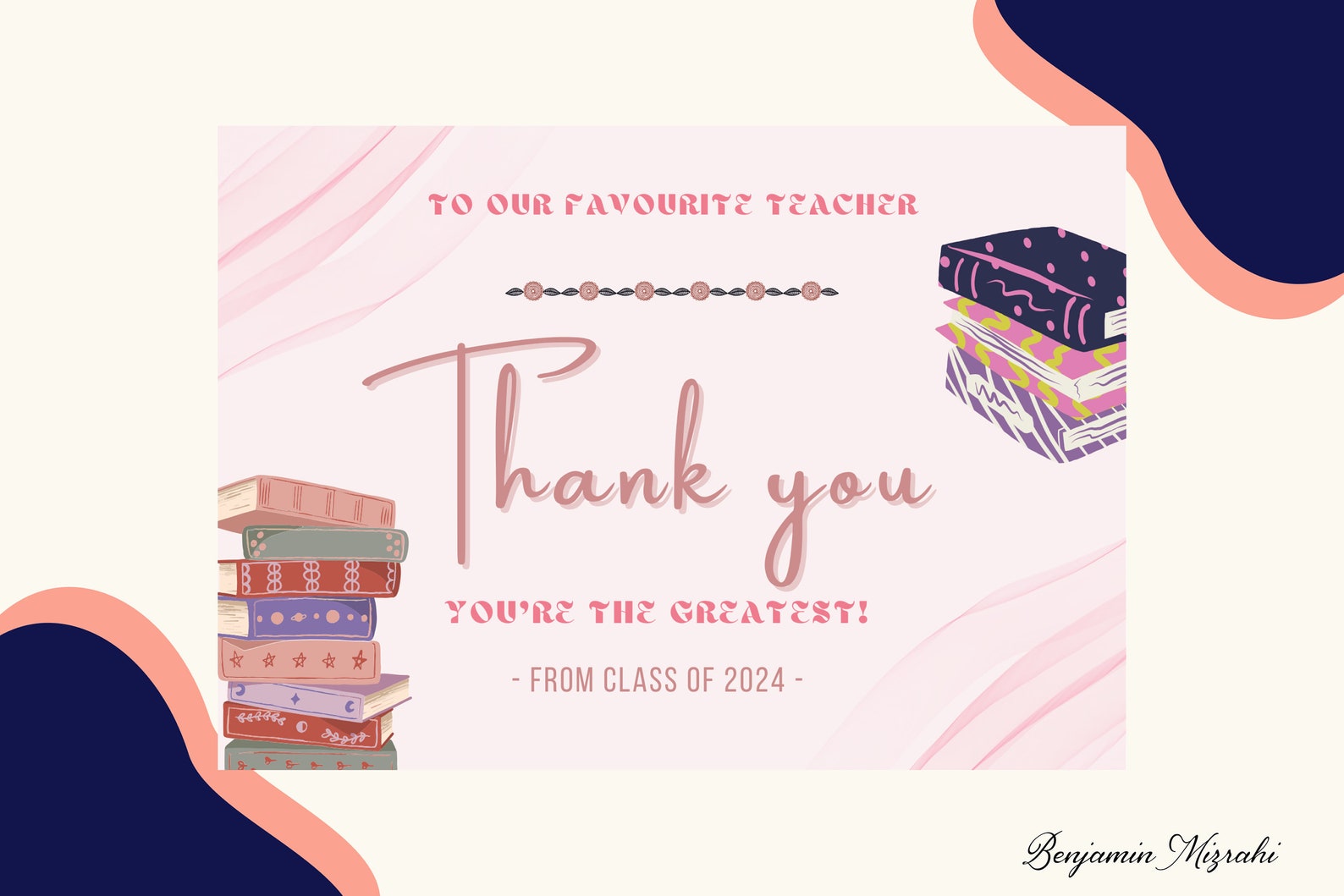 Teacher Thank You Card Printable, Thank You Teacher Appreciation Card ...