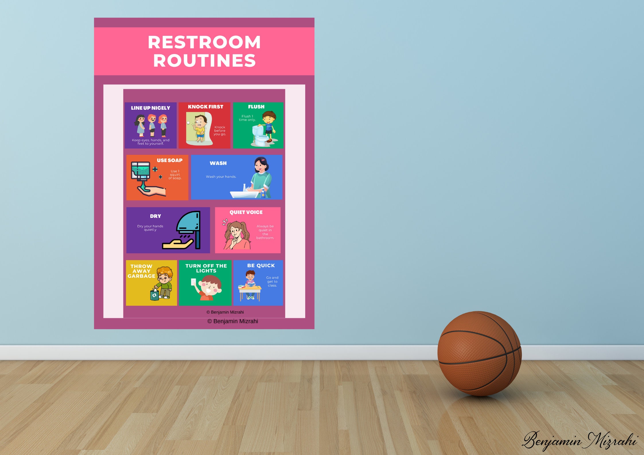 Restroom Routine Cards I Visual Schedule Cards Toddler Preschooi ...