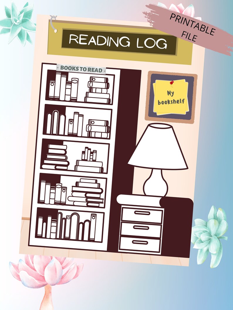 Kids Reading Log Printable Printable Reading Log for Kids - Etsy Canada
