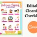 Printable Bedroom Cleaning Checklist for Kids, Clean Room Checklist ...