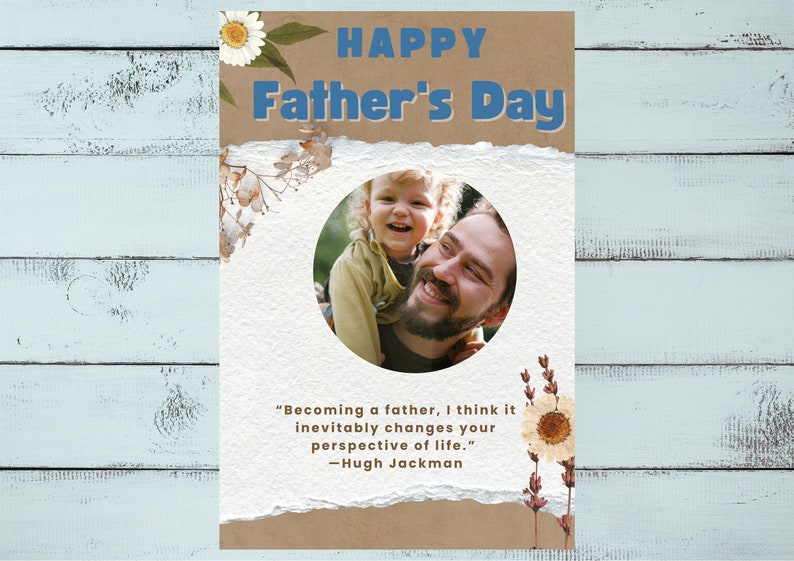 Happy Father's Day Digital Printable Instant Download - Etsy