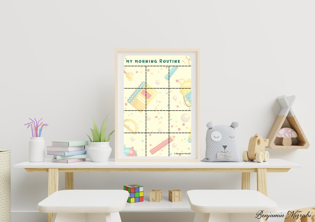 Kids Daily Routine Cards I Visual Schedule Cards Toddler Preschooi ...