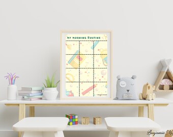 Kids Daily Routine Cards I Visual Schedule Cards Toddler Preschooi ...