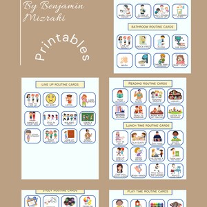 Classroom Routine Cards I Visual Schedule Cards Toddler Preschool ...