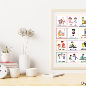 Kids Daily Routine Cards I Visual Schedule Cards Toddler Preschooi ...