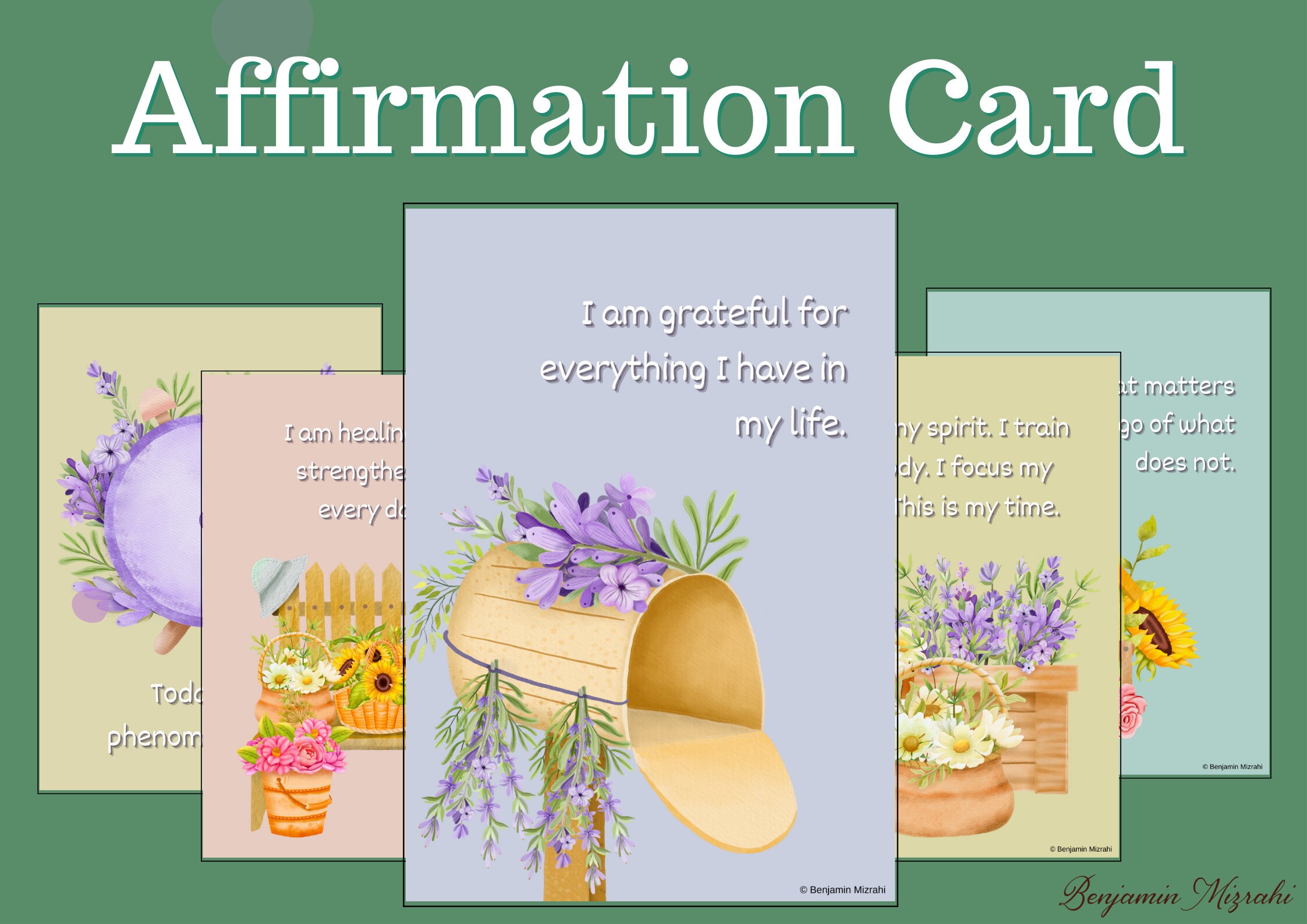 10 Printable Affirmation Cards for Self Love, Self Concept and ...