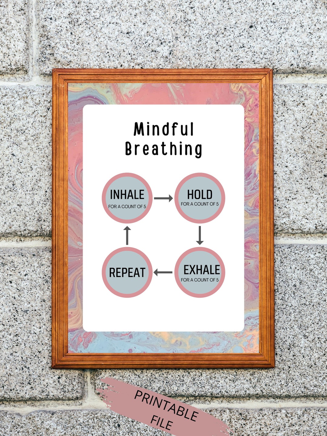 Finger Tracing Calming Cards, Printable Mindfulness Flash Cards, Calm ...