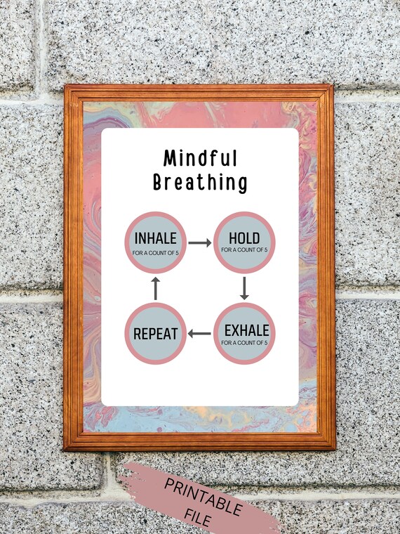 Finger Tracing Calming Cards Printable Mindfulness Flash - Etsy