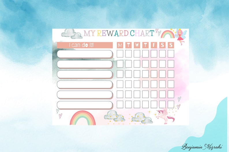 Kids My Rewards Chart Printable Prize Chart for Kids - Etsy