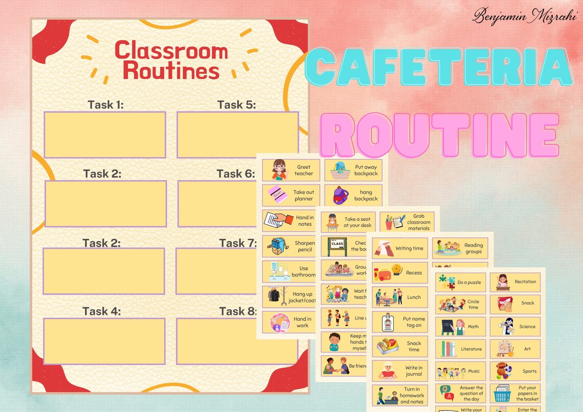 Classroom Routine Cards I Visual Schedule Cards Toddler - Etsy