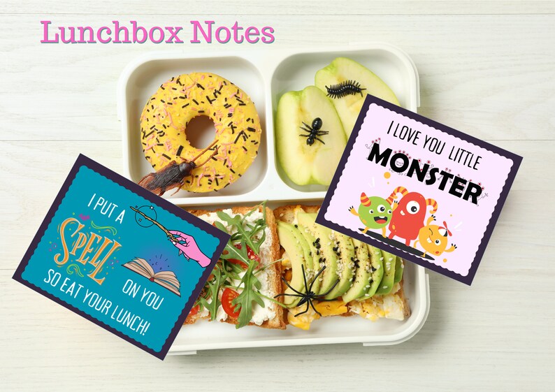 Printable Lunchbox Notes, Halloween Notes, Lunch Notes, Lunch Box Jokes ...