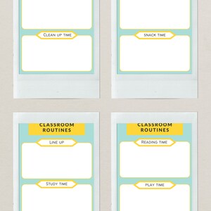 Classroom Routine Cards I Visual Schedule Cards Toddler Preschool ...