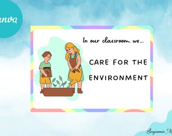 11 Classroom Rules Printable Art, Classroom Decor, School Posters ...