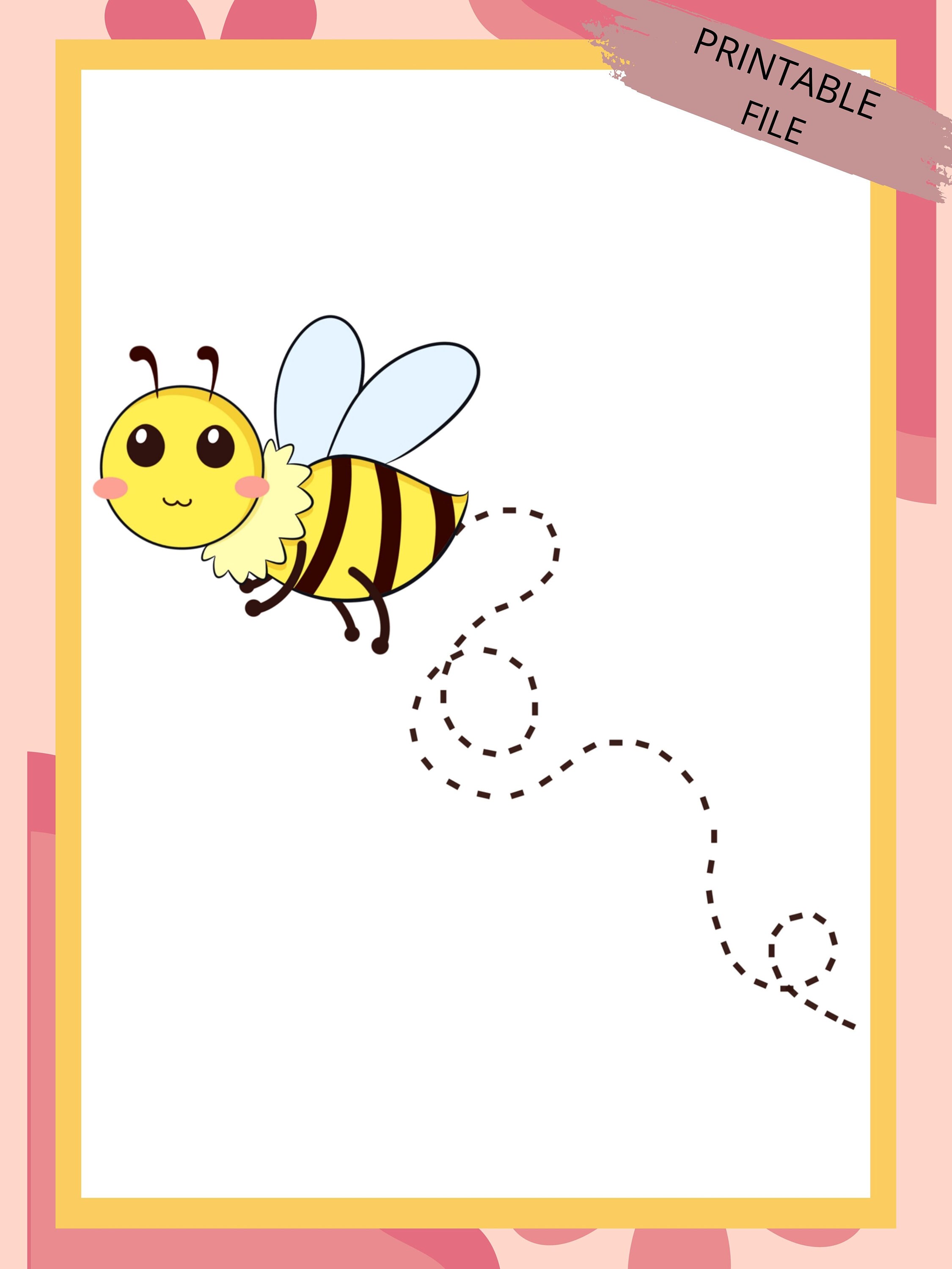 Finger BEE Tracing Calming Cards, Printable Mindfulness Flash Cards ...
