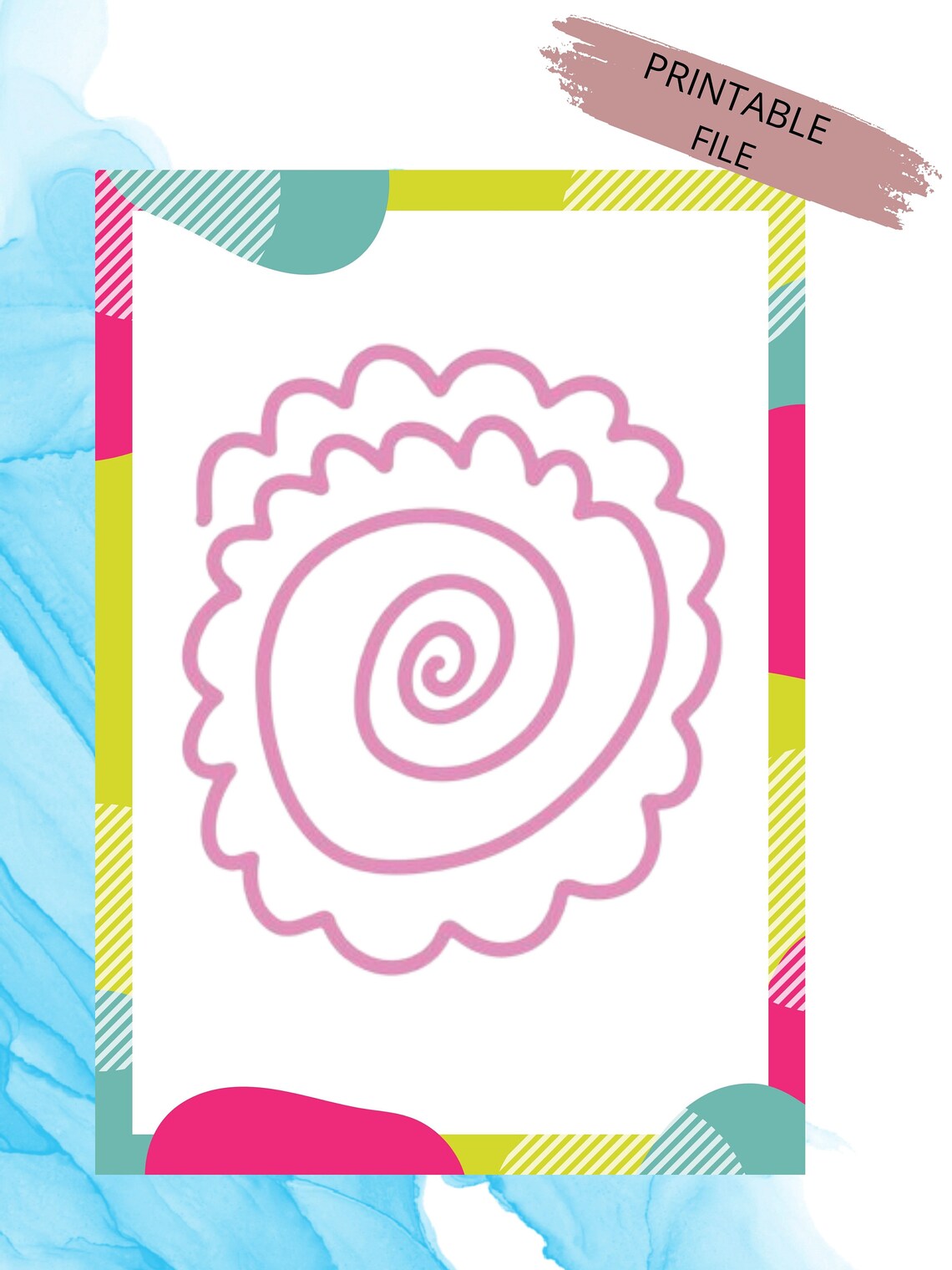 Finger Tracing Calming Cards Printable Mindfulness Flash - Etsy