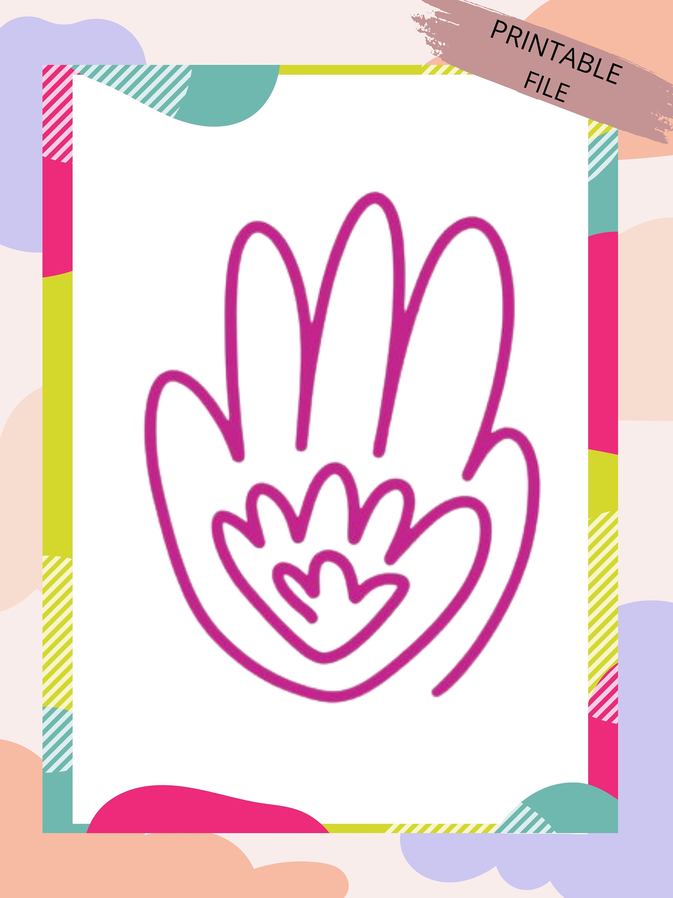 Finger Tracing Calming Cards, Printable Mindfulness Flash Cards, Calm ...
