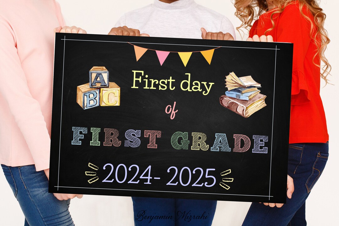 Editable Reusable School Milestone Board First or Last Day of School ...