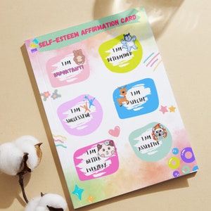 Self Esteem Affirmation Cards, Printable, Confidence, Positive ...