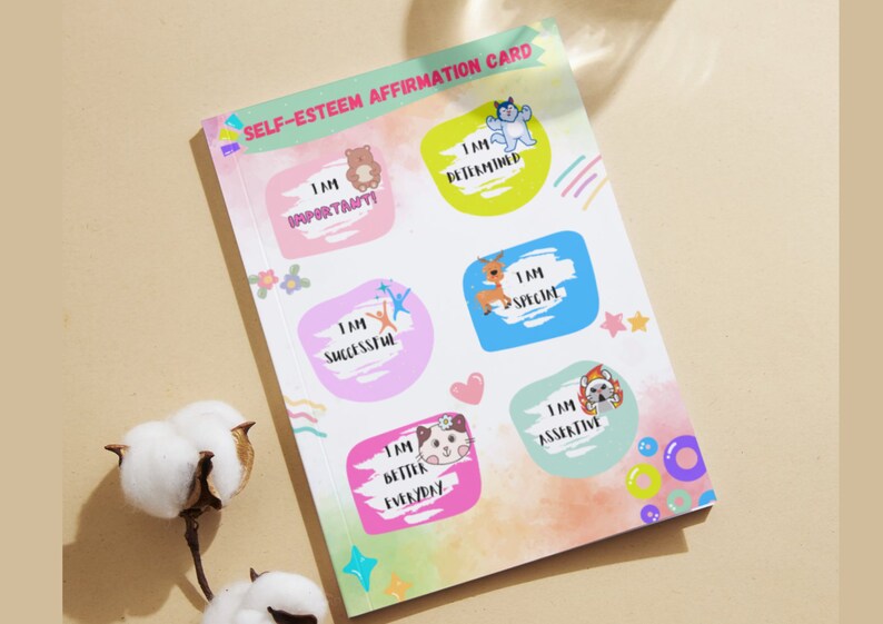 Self Esteem Affirmation Cards, Printable, Confidence, Positive ...