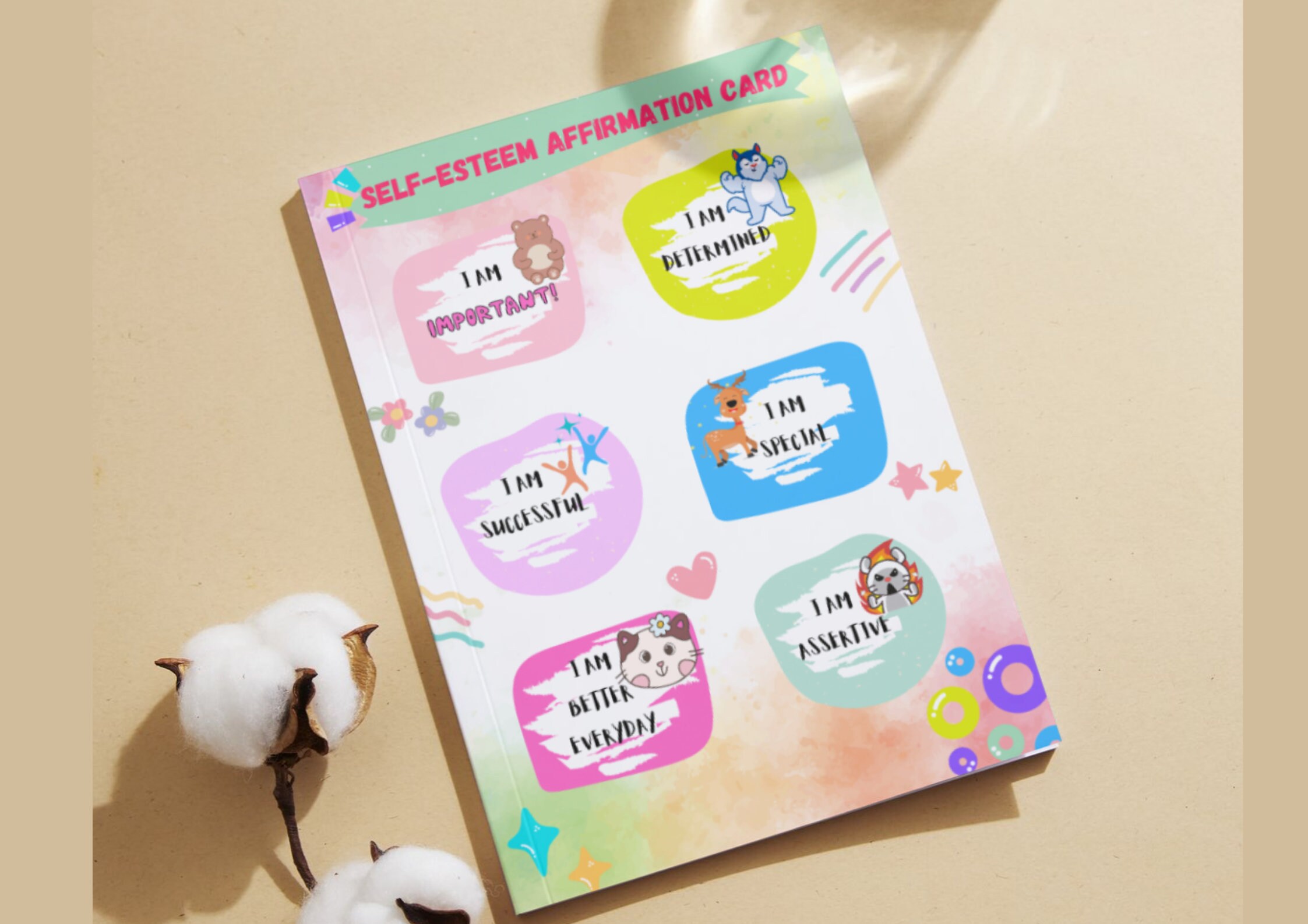 Self Esteem Affirmation Cards, Printable, Confidence, Positive ...