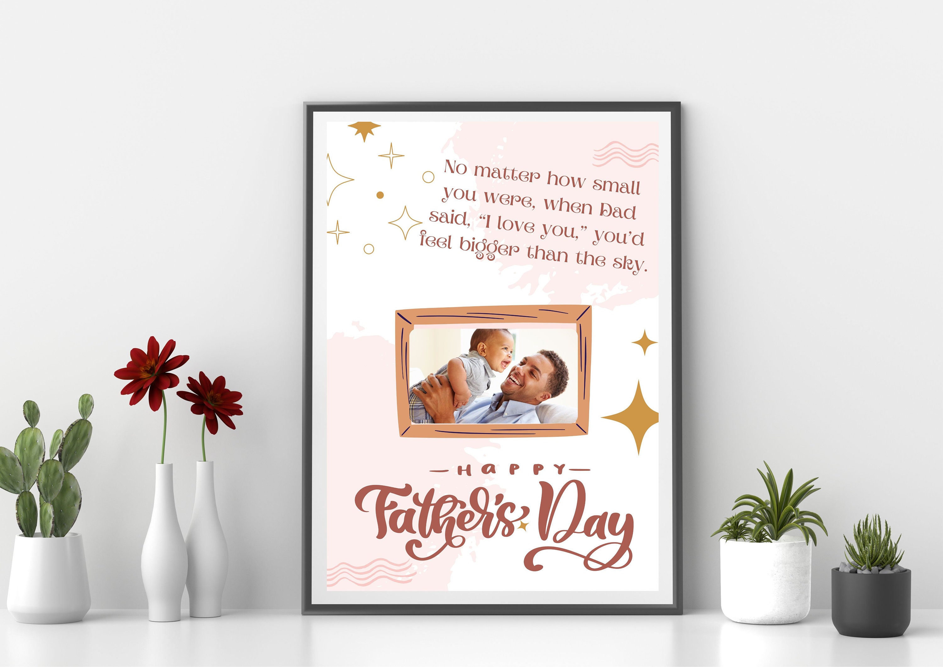 Happy Fathers Day Card, Daddy Scan Photo Card, Daddy to Be Card, Gift ...