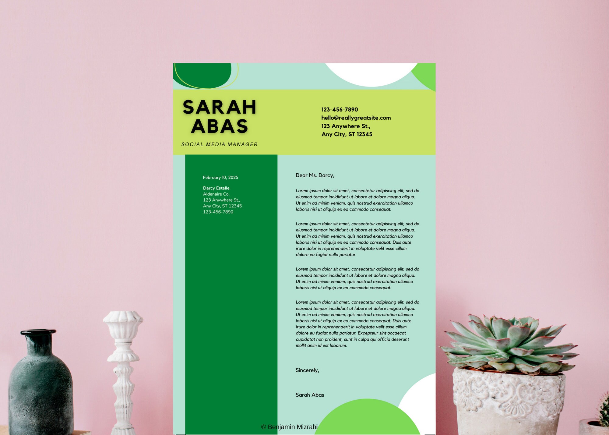 Social Media Manager Resume Template Cover Letter Template Canva ...