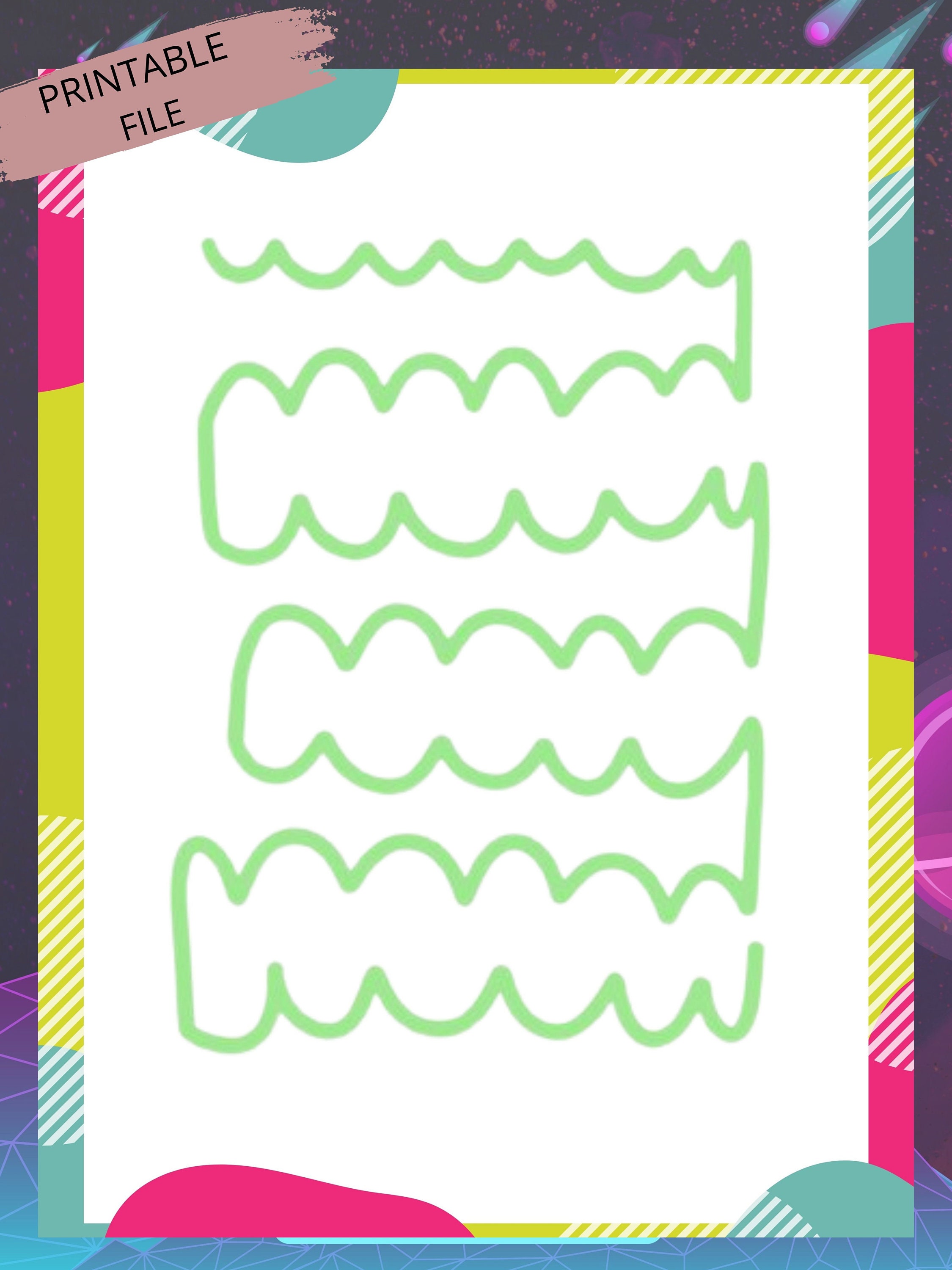 Finger Tracing Calming Cards, Printable Mindfulness Flash Cards, Calm ...