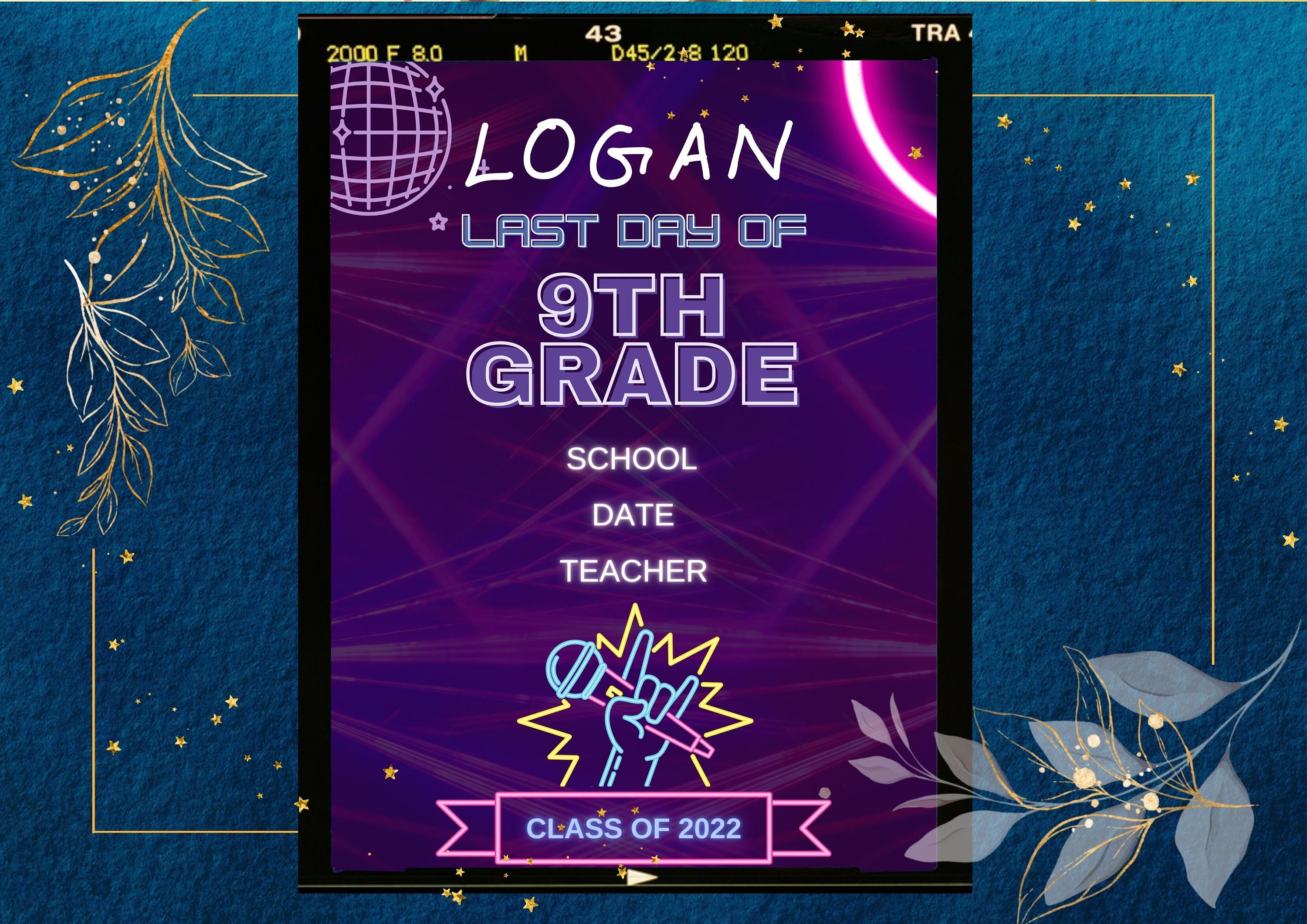 Editable First Or Last Day Of School 9th Grade Boy Or Girl Etsy editable-first-or-last-day-of-school-9th-grade-boy-or-girl-etsy