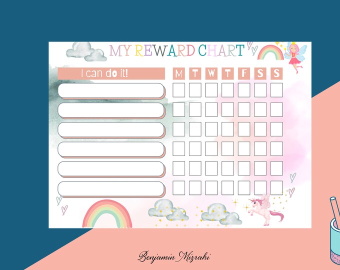 Kids My Rewards Chart Printable Prize Chart for Kids - Etsy