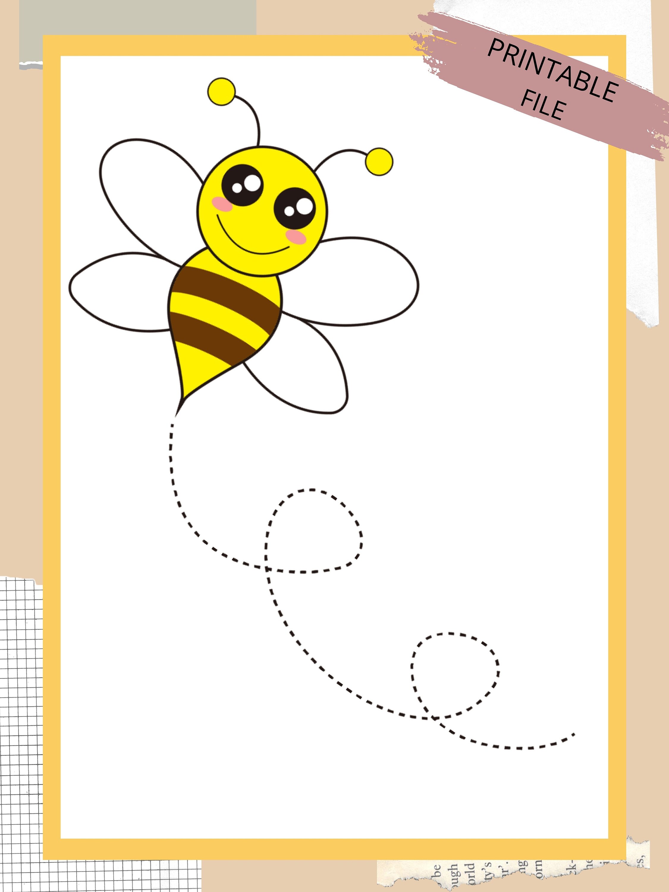 Finger BEE Tracing Calming Cards, Printable Mindfulness Flash Cards ...