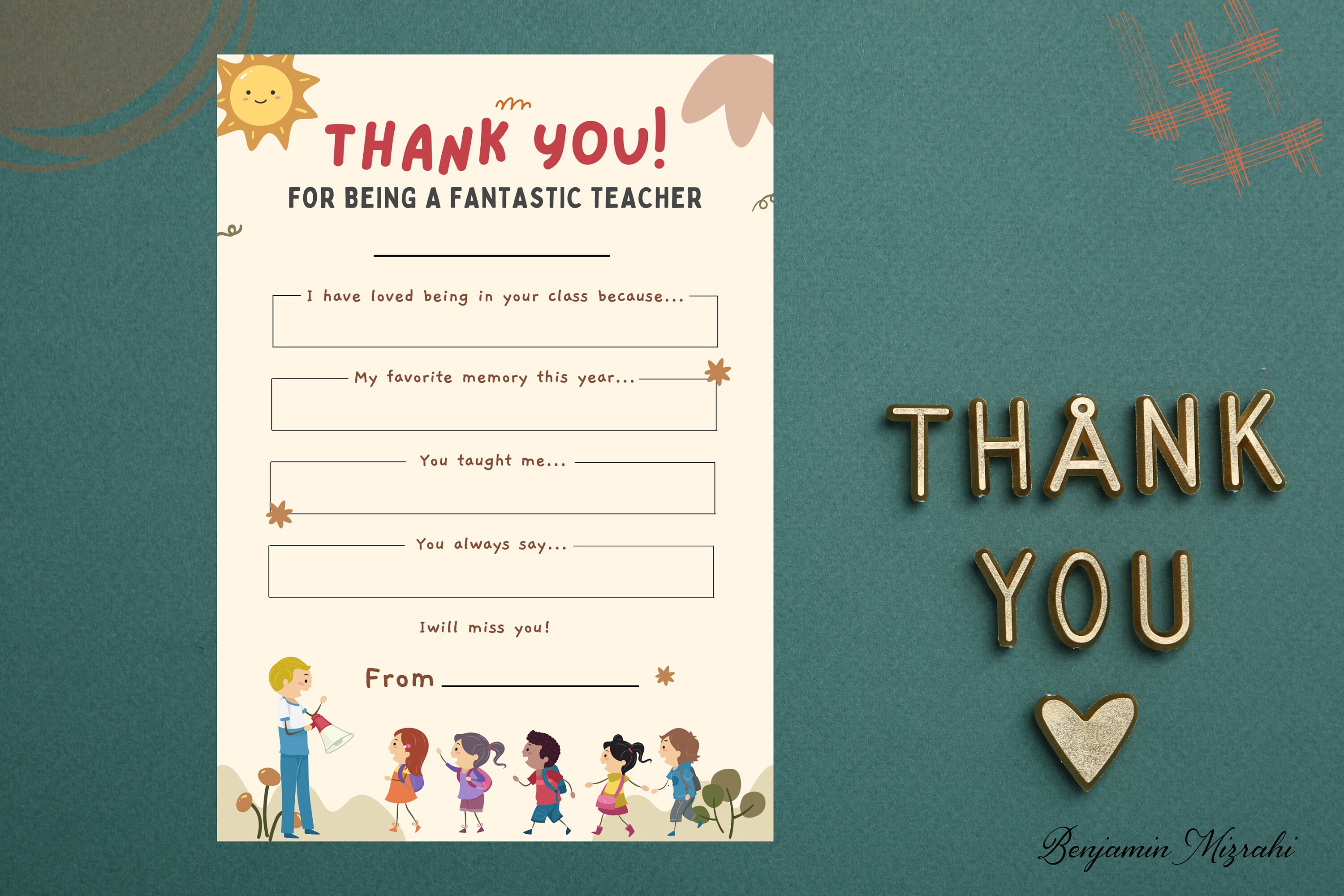 Teacher Appreciation Week, Printable Thank You, Digital Coloring Page ...