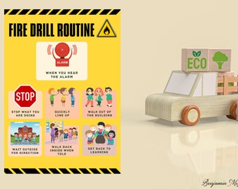 Safety Drills Visuals, Safety, Fire Drill, Earthquake, PECS, Visual Aid ...