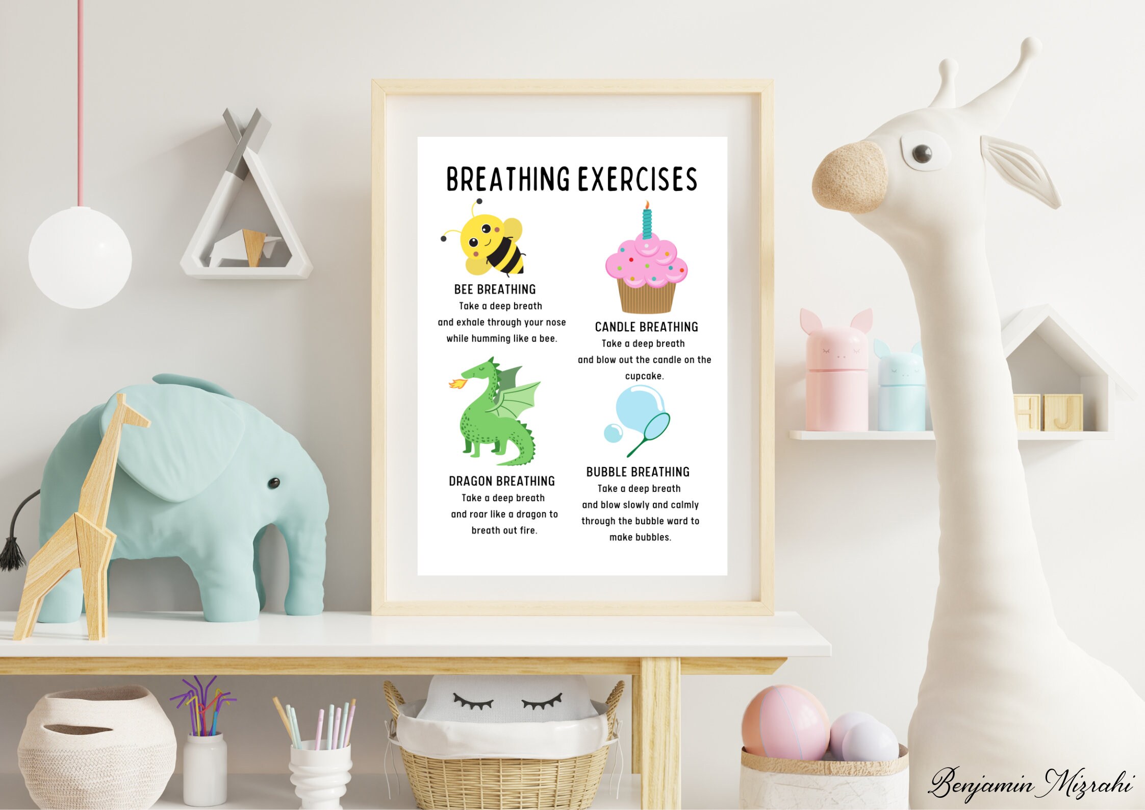 Breathing Exercises Activities Poster Breathing Techniques - Etsy