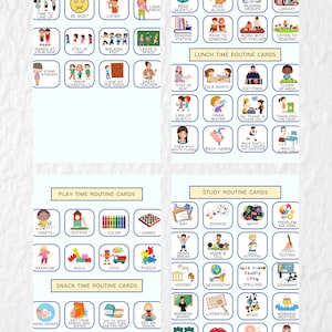 Classroom Routine Cards I Visual Schedule Cards Toddler Preschool ...