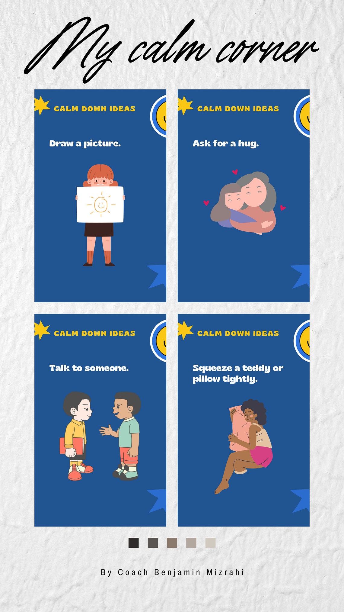 9 Calming Techniques Calm Down Corner Posters Print Educational Wall ...