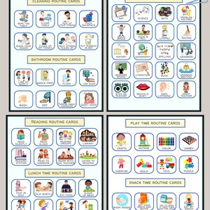 Classroom Routine Cards I Visual Schedule Cards Toddler Preschool ...