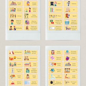 Classroom Routine Cards I Visual Schedule Cards Toddler - Etsy