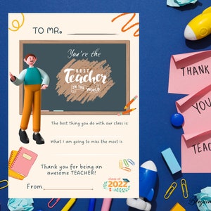 Teacher Appreciation Week Printable, You're the Best Teacher, Printable ...