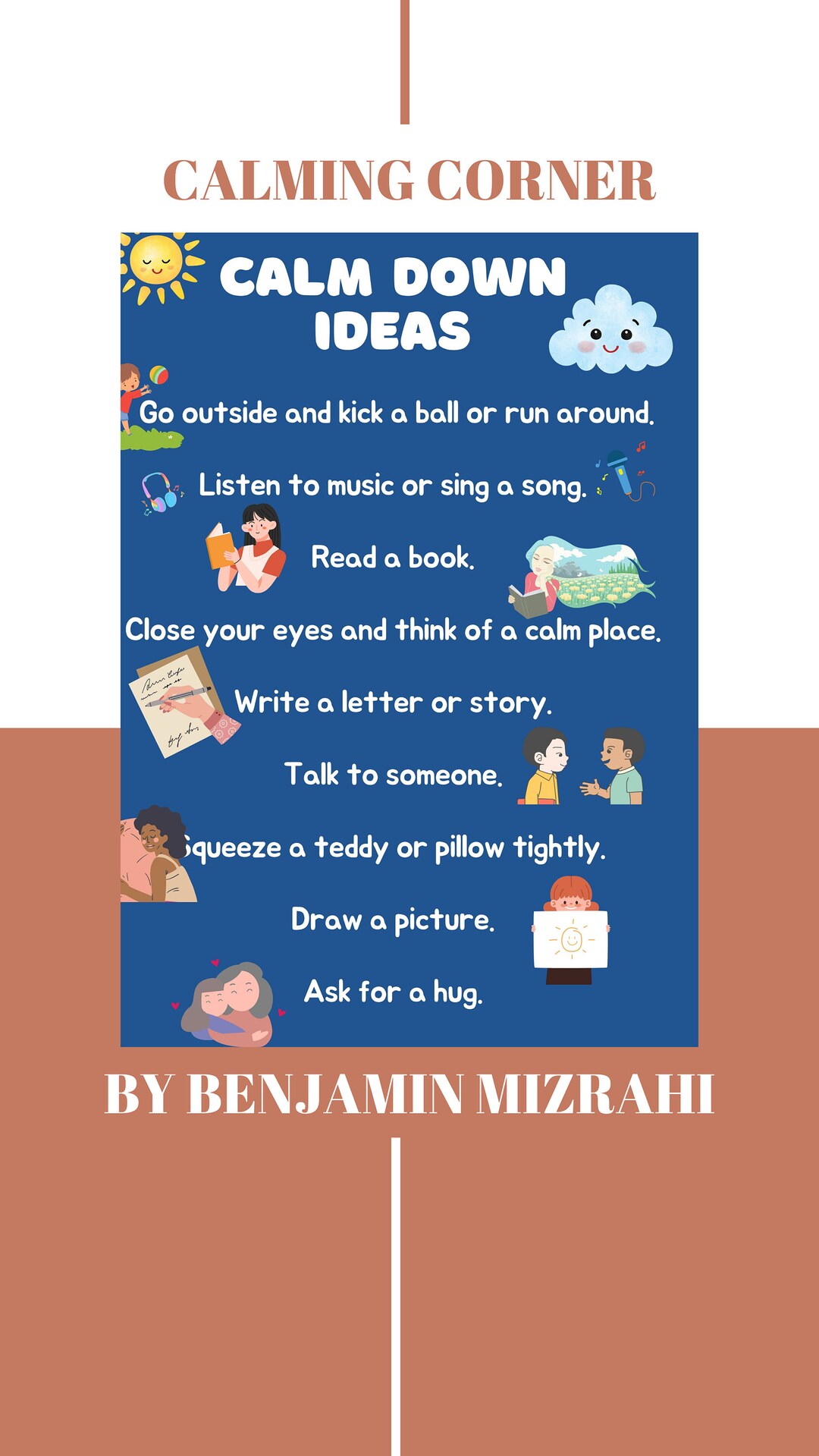 9 Calming Techniques Calm Down Corner Posters Print Educational Wall ...