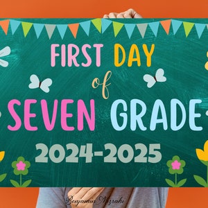 Editable First or Last Day of School Sign Back to School Sign Any Grade ...